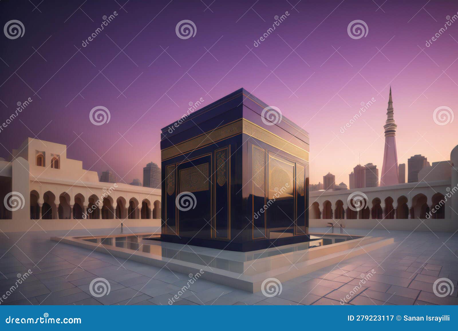 Islamic Kaaba Icon Set Vector Sign Symbol | CartoonDealer.com #193924894