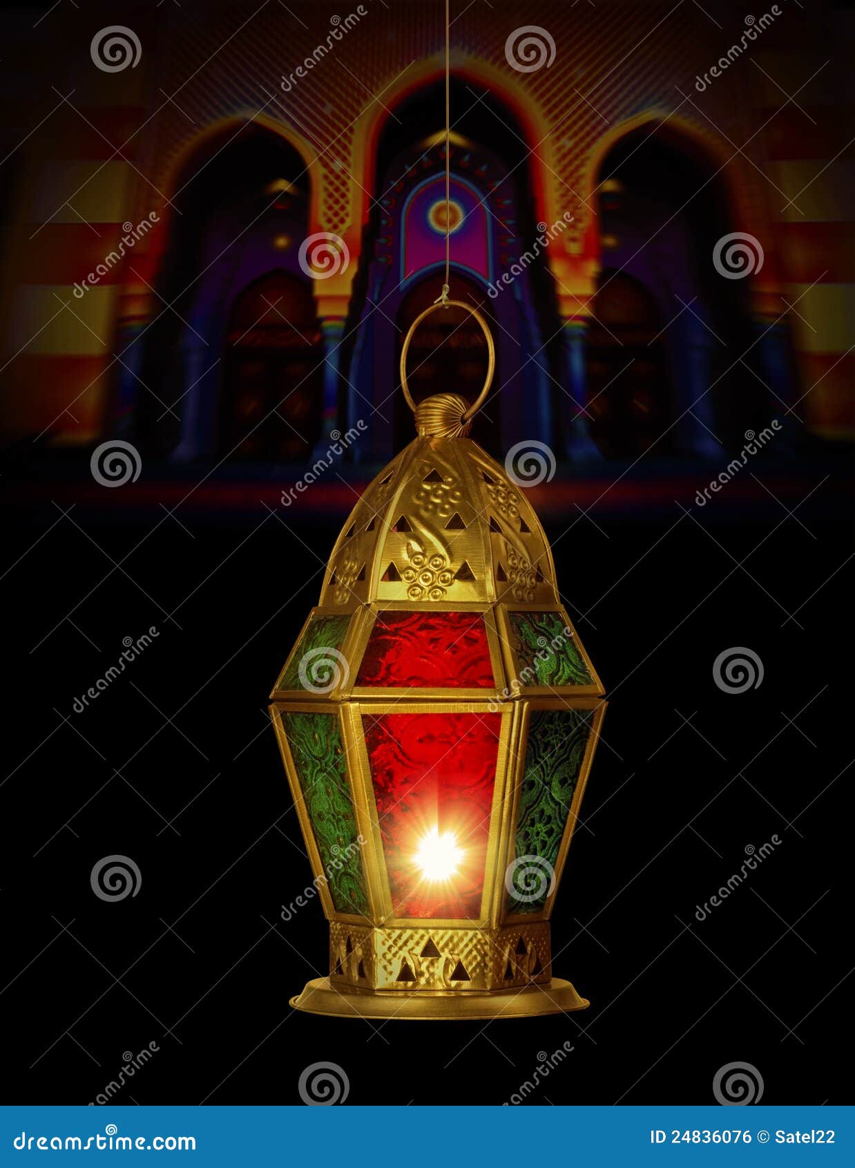 Islamic Lamp on Mosque Background Stock Photo - Image of handicraft ...