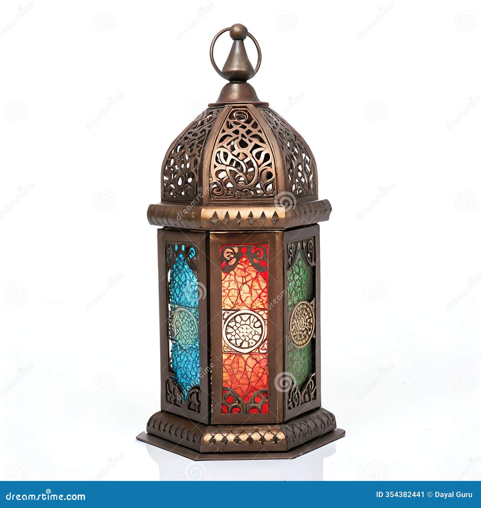 Islamic Lantern Icon Isolated on White Background Stock Illustration ...
