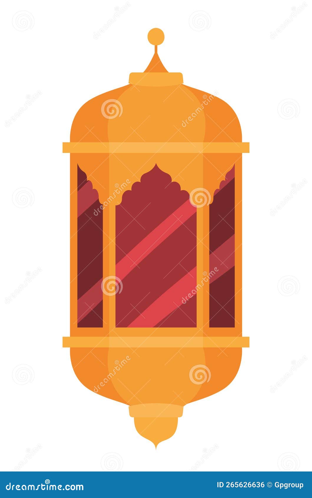 Islamic Lantern Illustration Stock Vector - Illustration of isolated ...