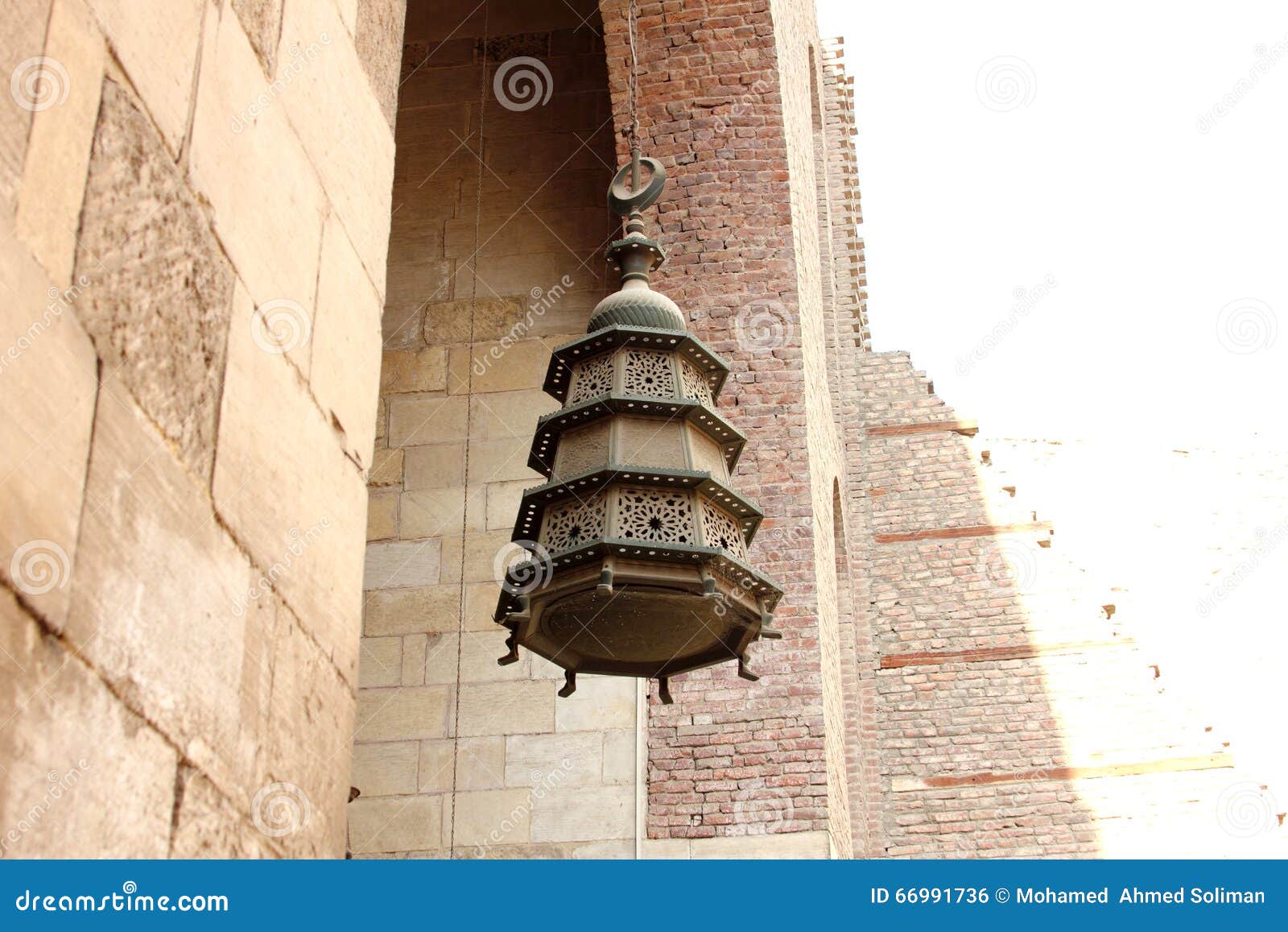 Islamic Lantern in Old Mosque in Cairo in Egypt Stock Photo - Image of ...