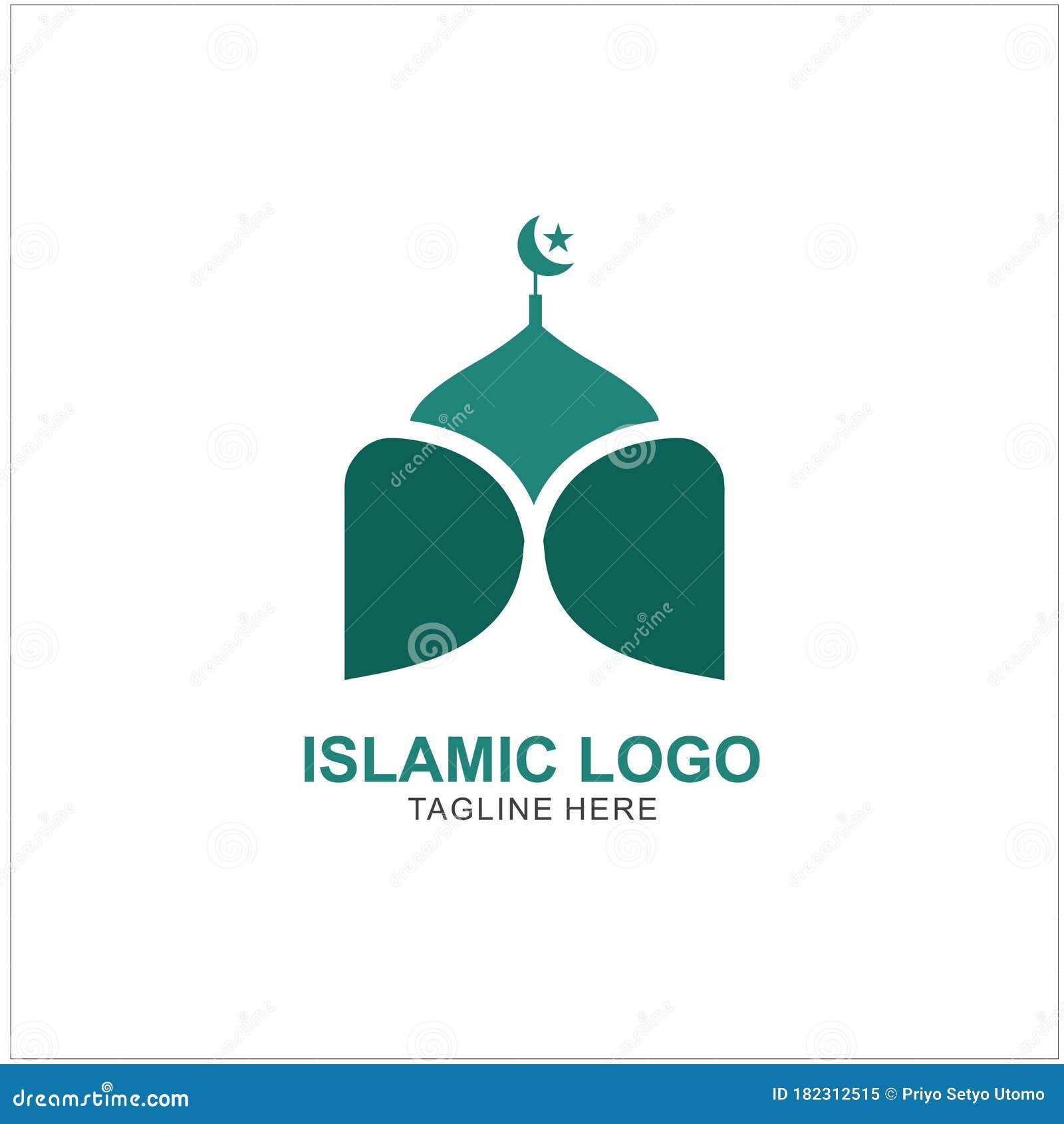 Islamic Logo Design Template Stock Vector - Illustration of koran, icon ...
