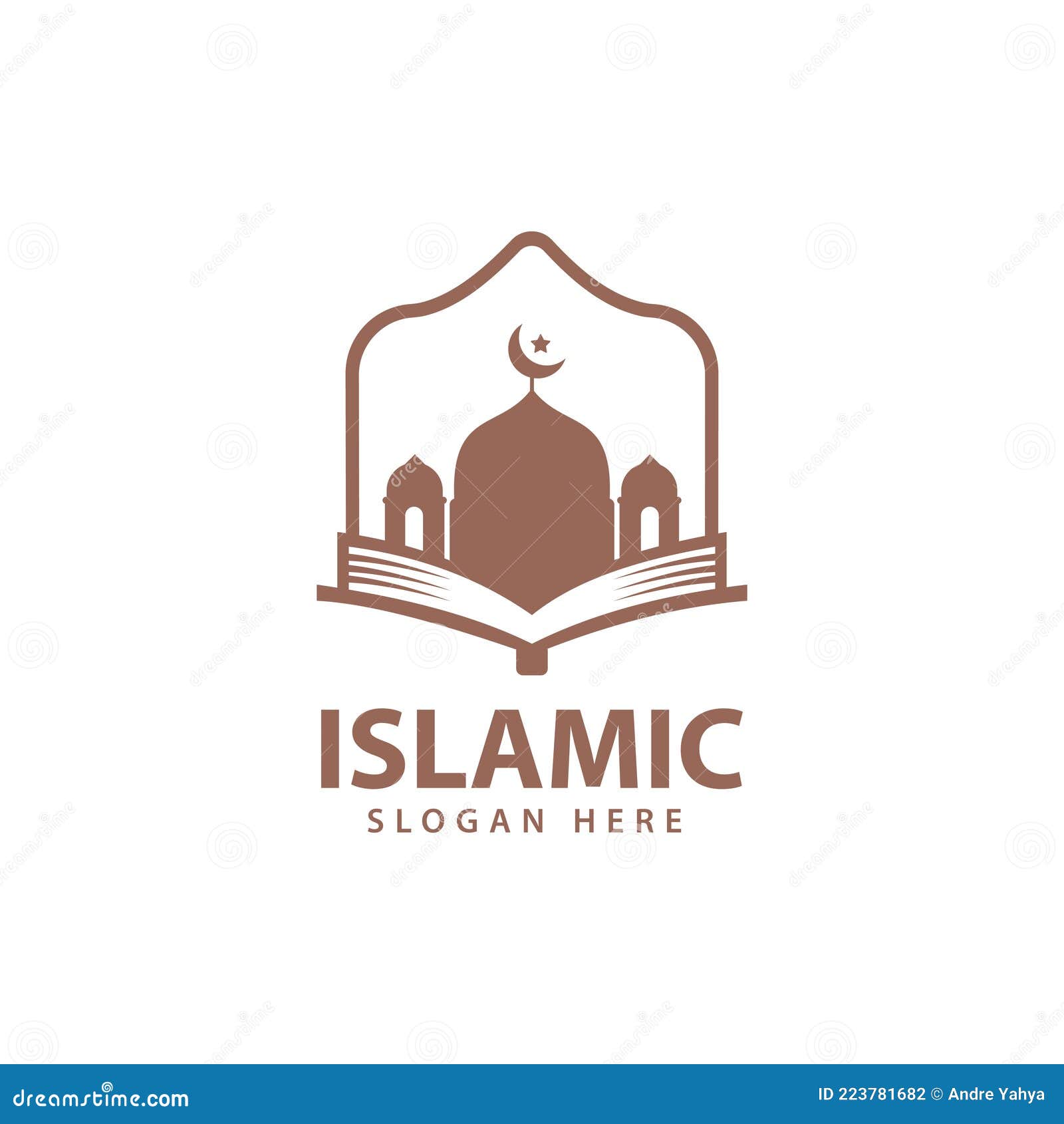 Islamic Logo Design Vector, Template Icon Illustration. Stock Vector ...