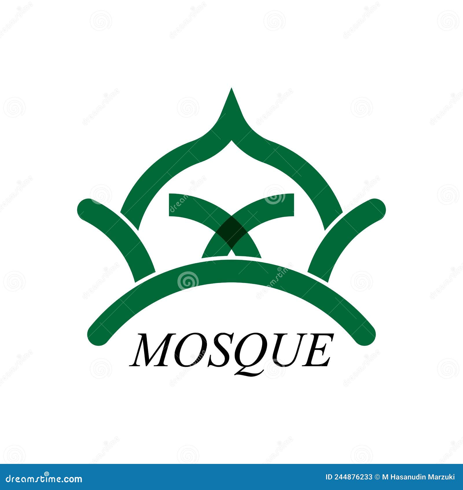 Logo MOSQUE Simple, Logo For Stemple Or Masjid, Logo Ilustration, Logo ...