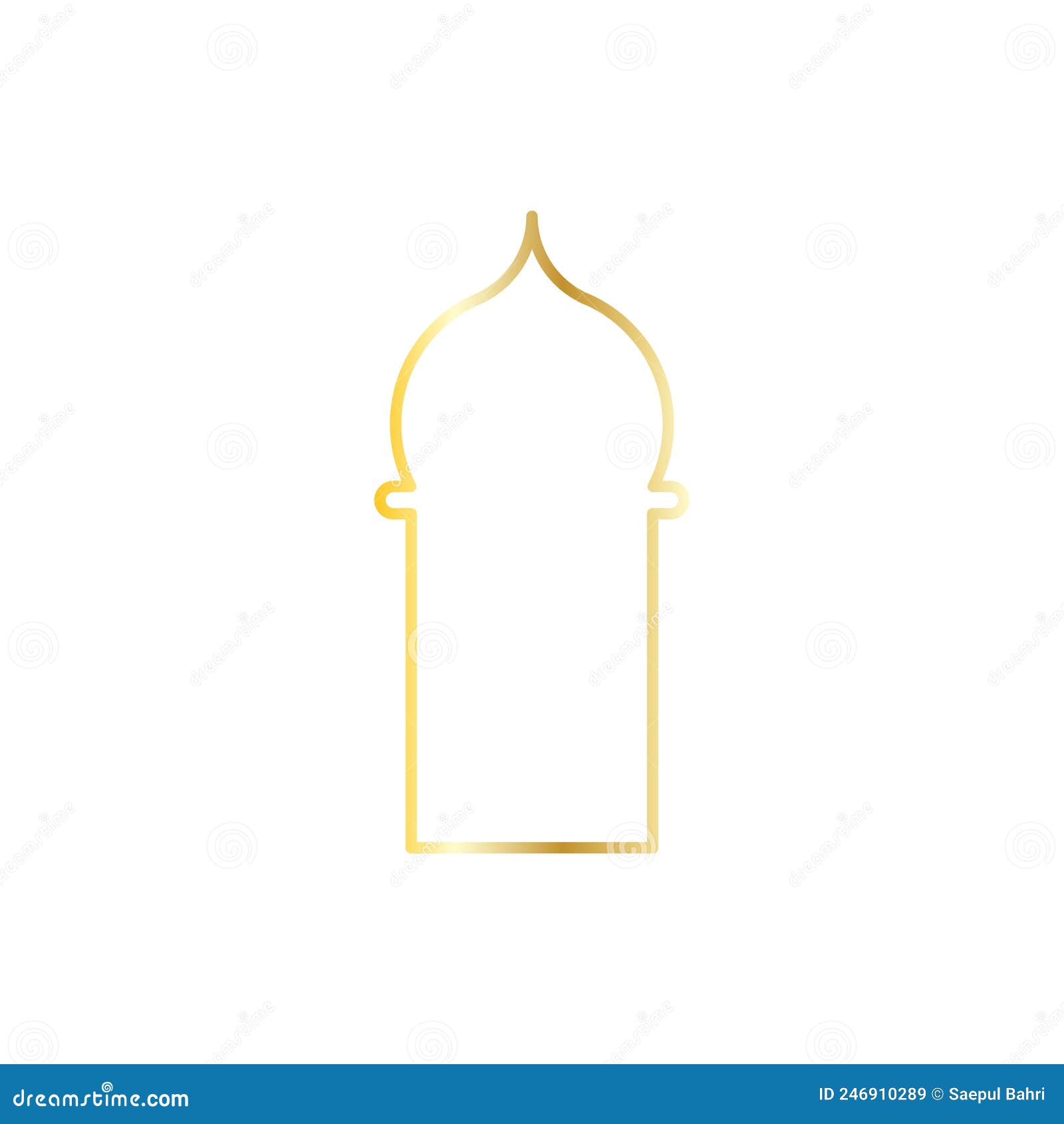 Islamic Logo and Symbol. Mosque Frame Vector Illustration Stock Vector ...
