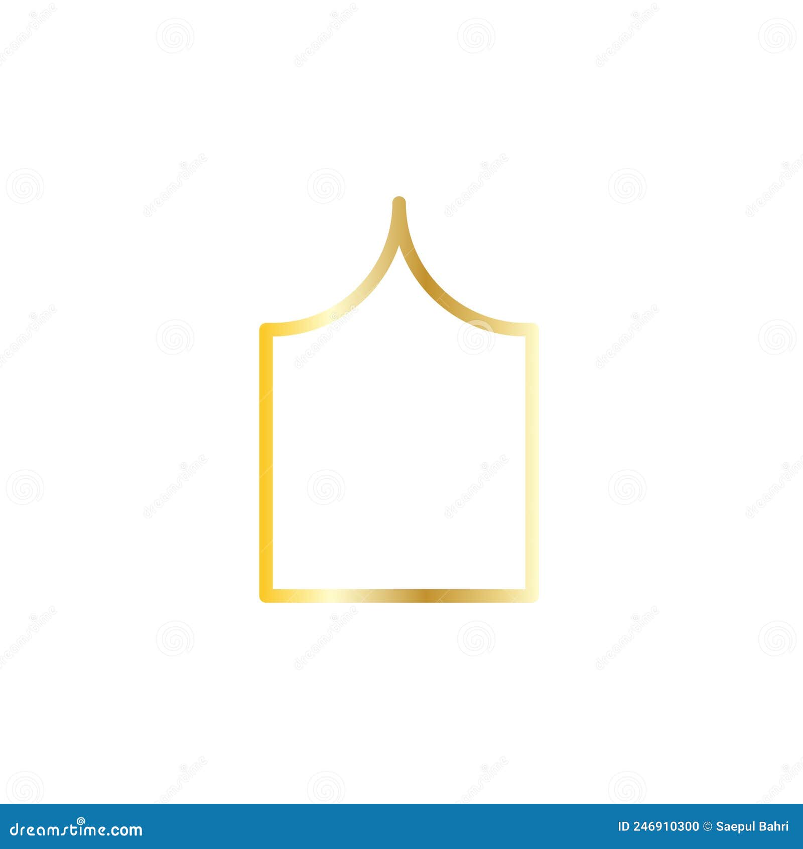 Islamic Logo and Symbol. Mosque Frame Vector Illustration Stock Vector ...
