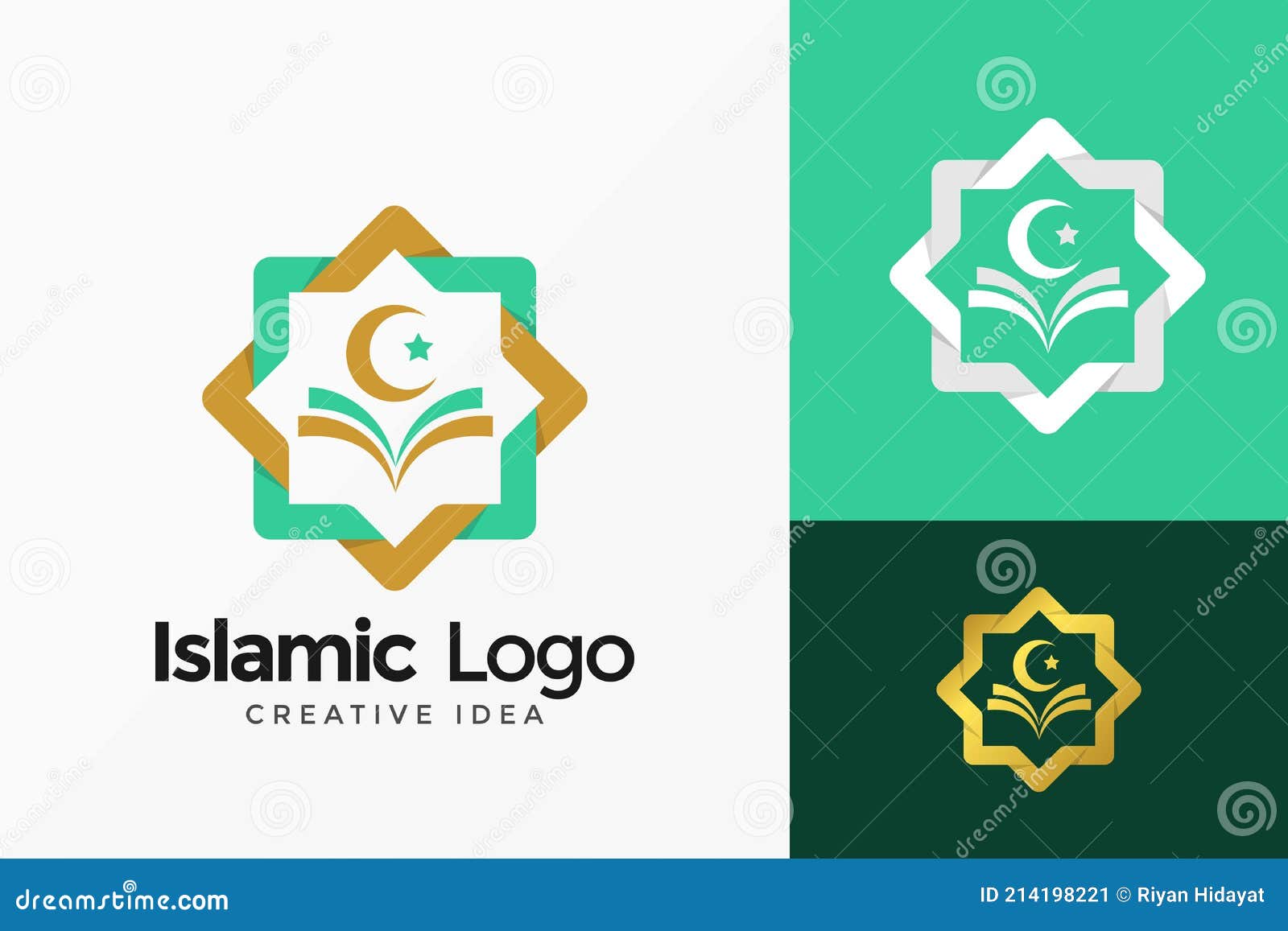 Islamic Logo Vector Design. Abstract Emblem, Designs Concept, Logos ...