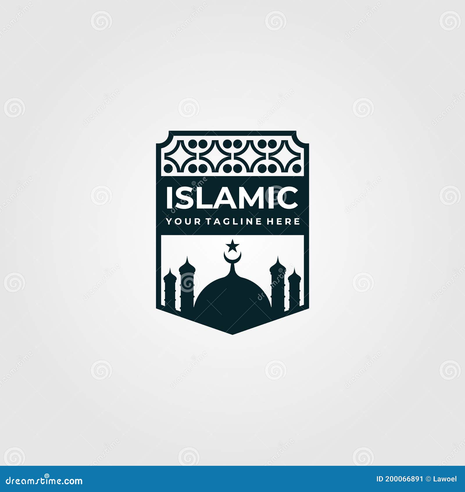 Islamic Logo Design Vector. Mosque Logo Template. Muslims Learn Logo ...