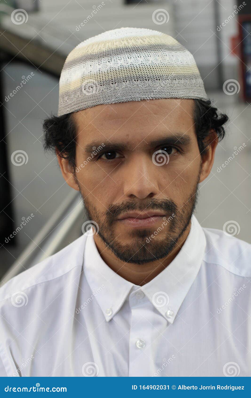Islamic Man with Serious Look Stock Image - Image of adult, culture ...