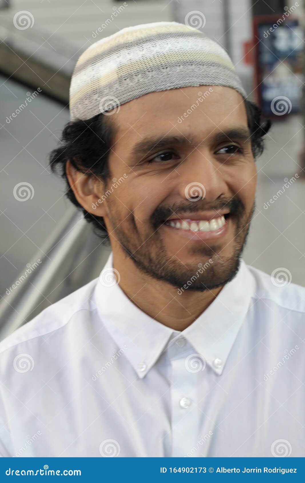 Islamic Man Smiling at Camera Stock Image - Image of happy, confident ...