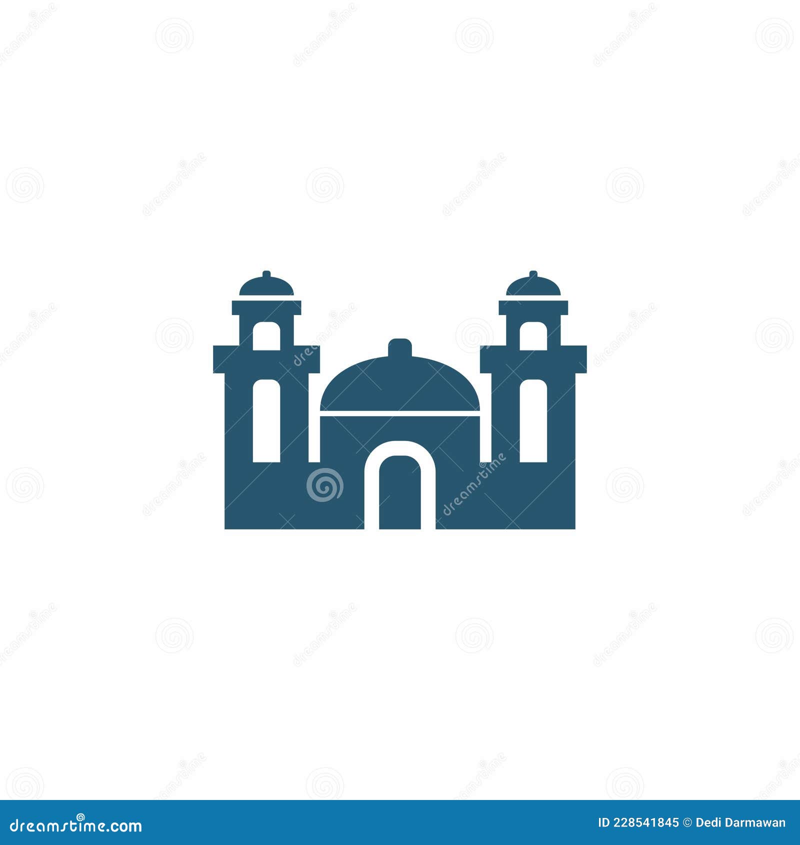 Islamic Masjid Icon Ilustration Simple Stock Illustration ...