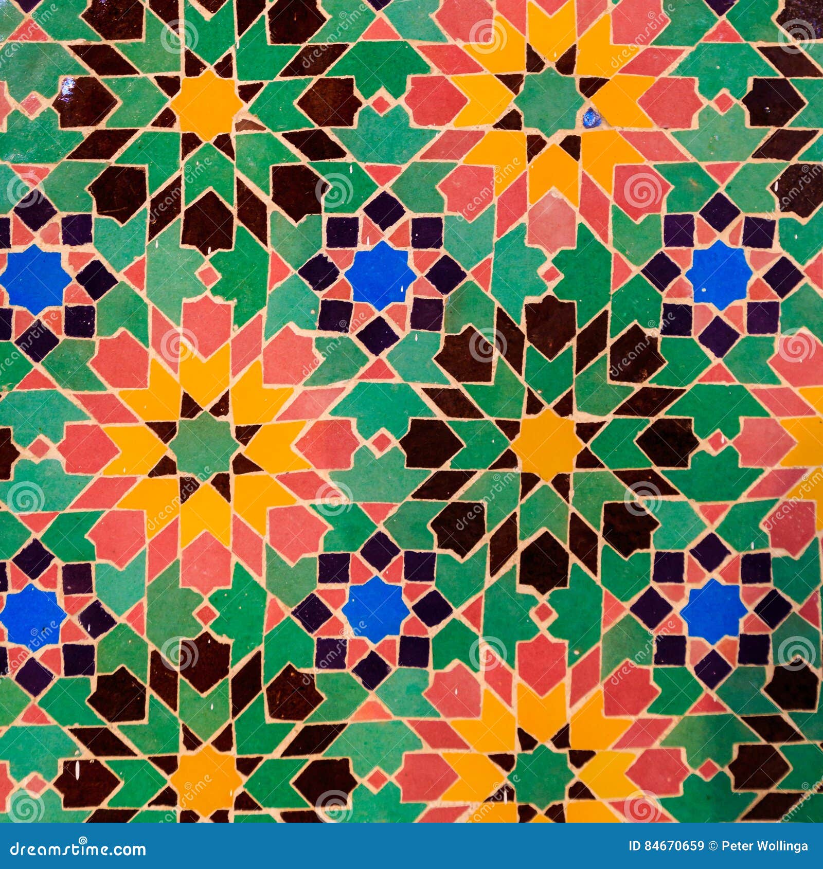 Islamic Mosaic Moroccan Style Useful As Background Stock Image - Image ...