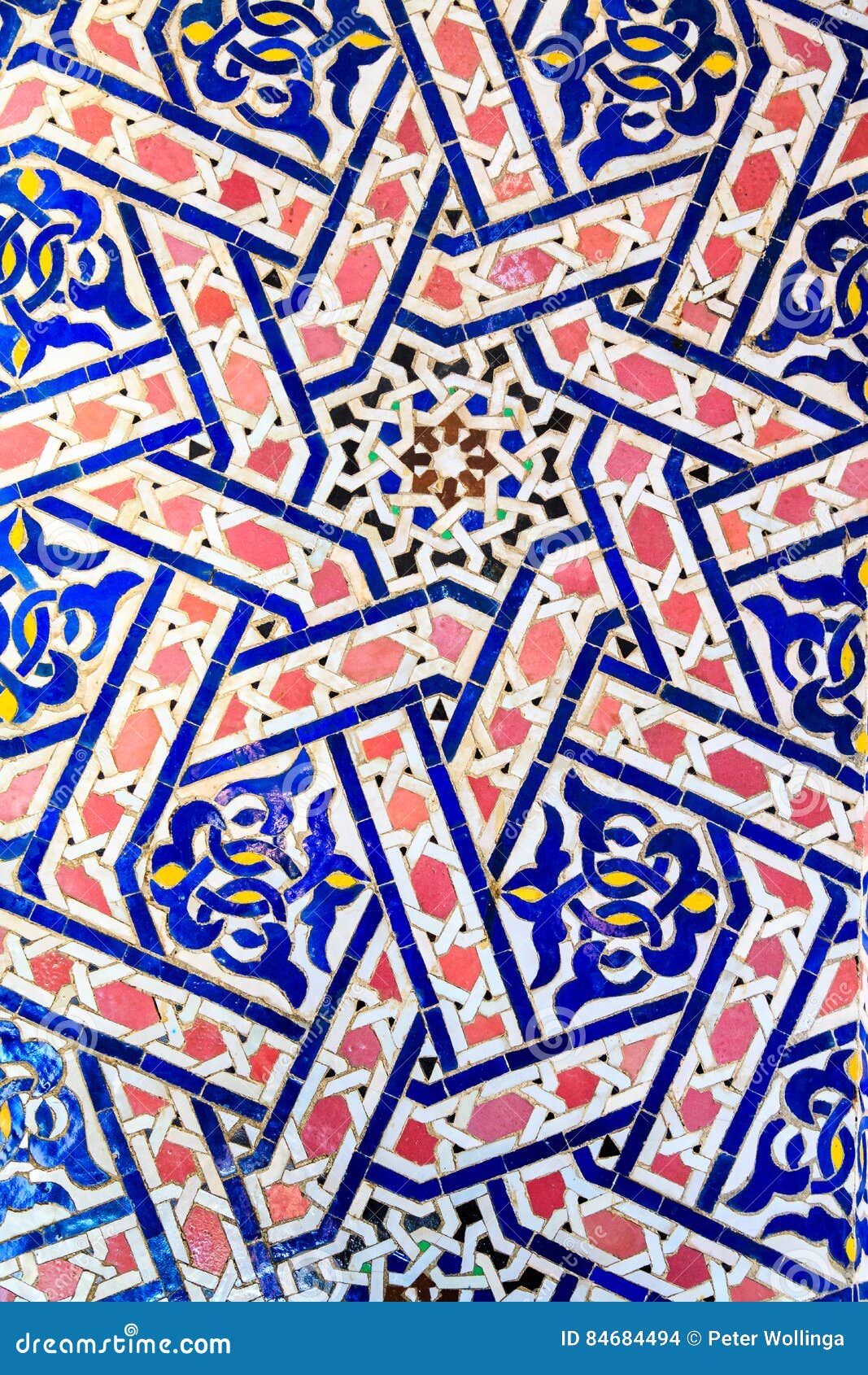 Islamic Mosaic Moroccan Style Useful As Background Stock Photo - Image ...