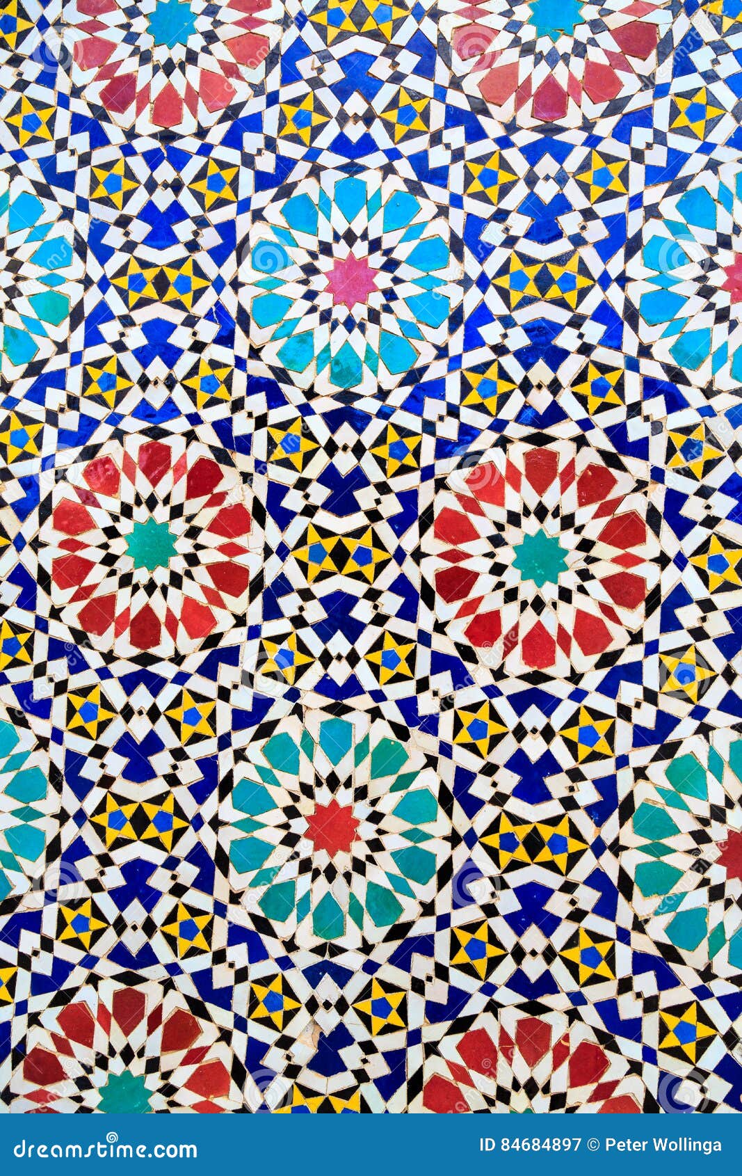 Islamic Mosaic With Blue Tiles Royalty-Free Stock Photography ...