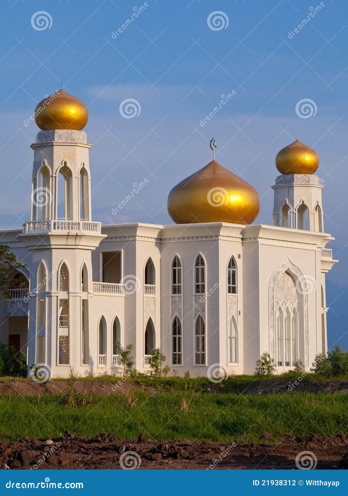 Islamic mosque stock photo. Image of landscape, islam - 21938312