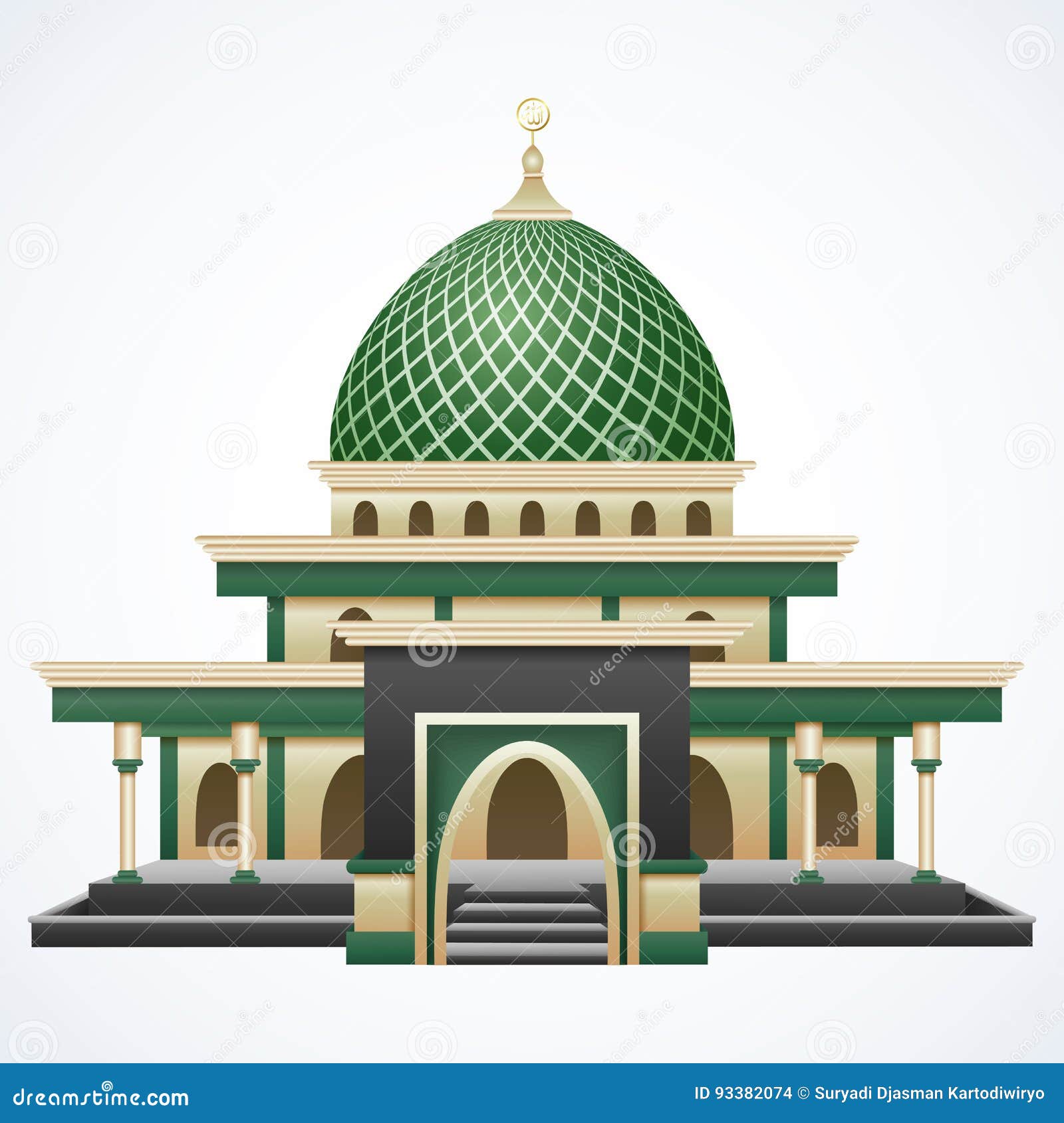 Mosque Dome Arch Stock Illustrations – 487 Mosque Dome Arch Stock ...