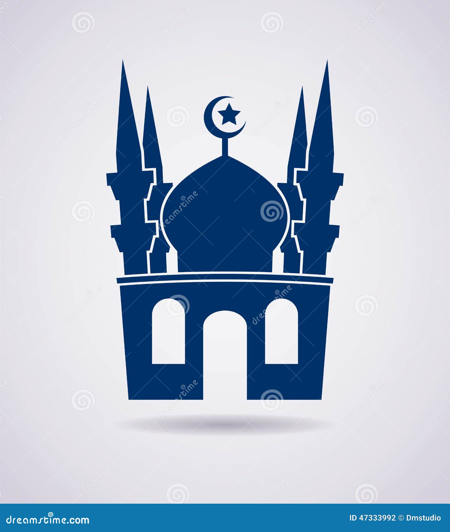Vector islamic mosque icon stock vector. Illustration of building ...