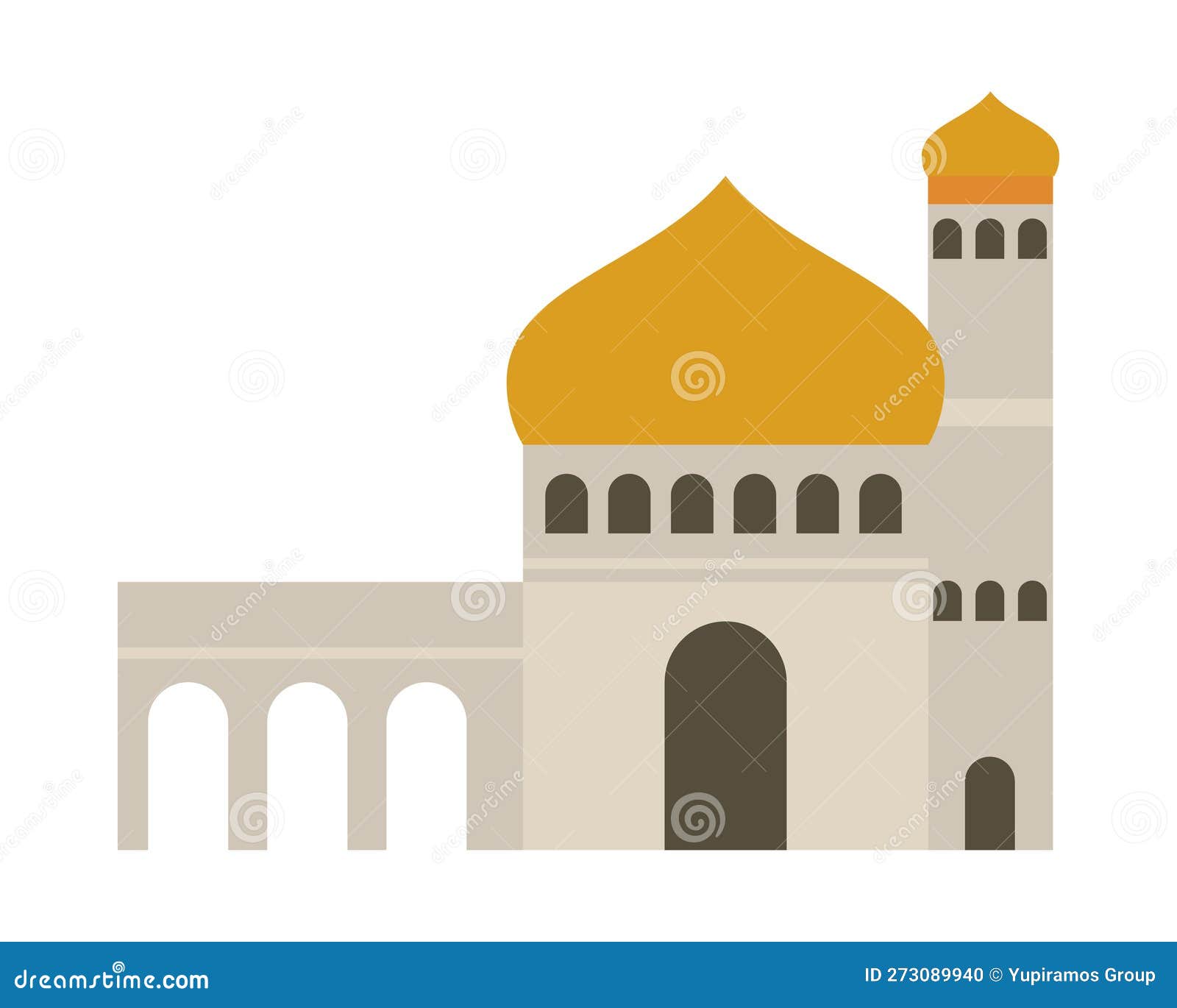 Islamic mosque icon stock vector. Illustration of isolated - 273089940