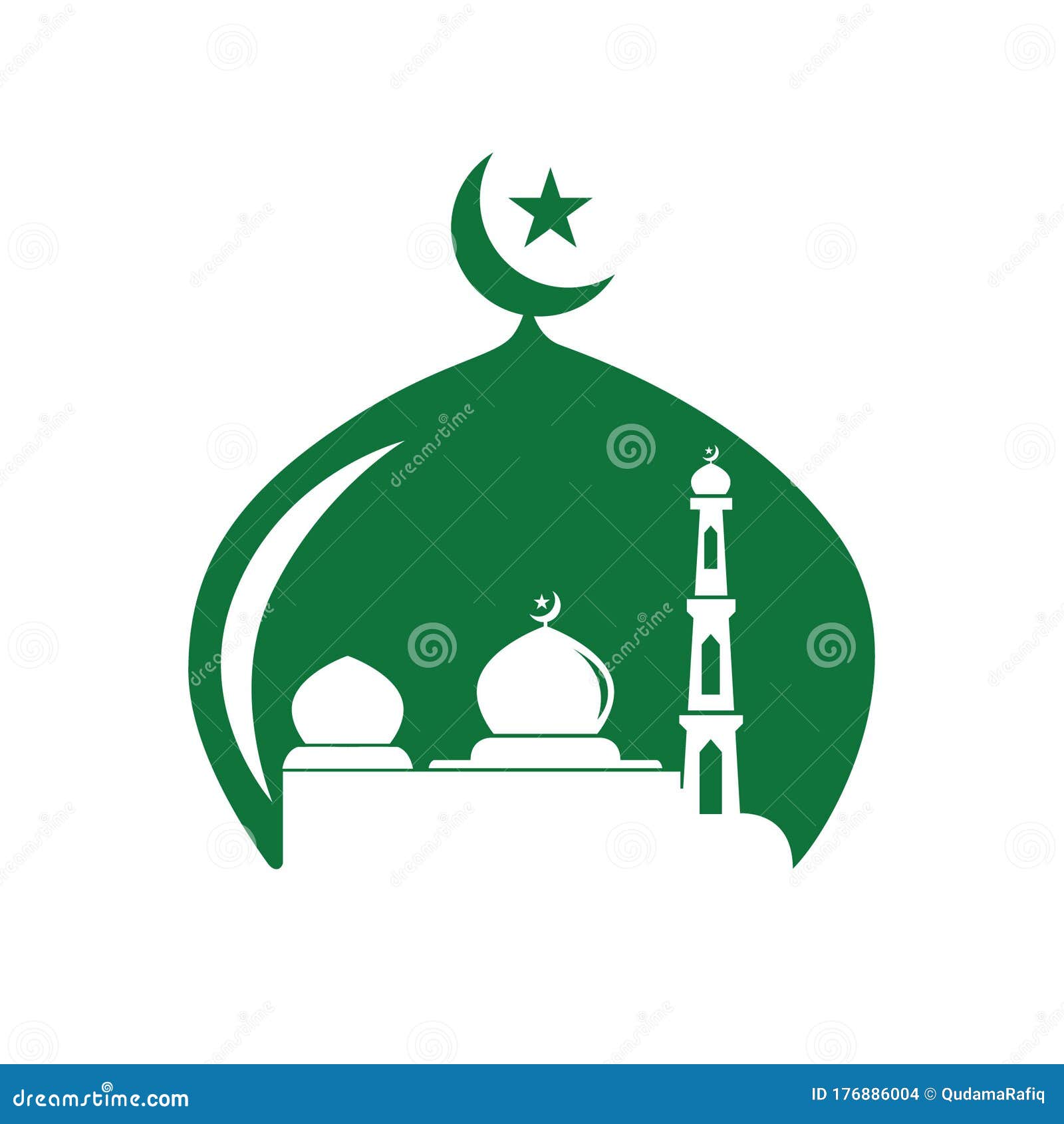 Mosque Logo In Circle - Vector Iconic | CartoonDealer.com #126705794