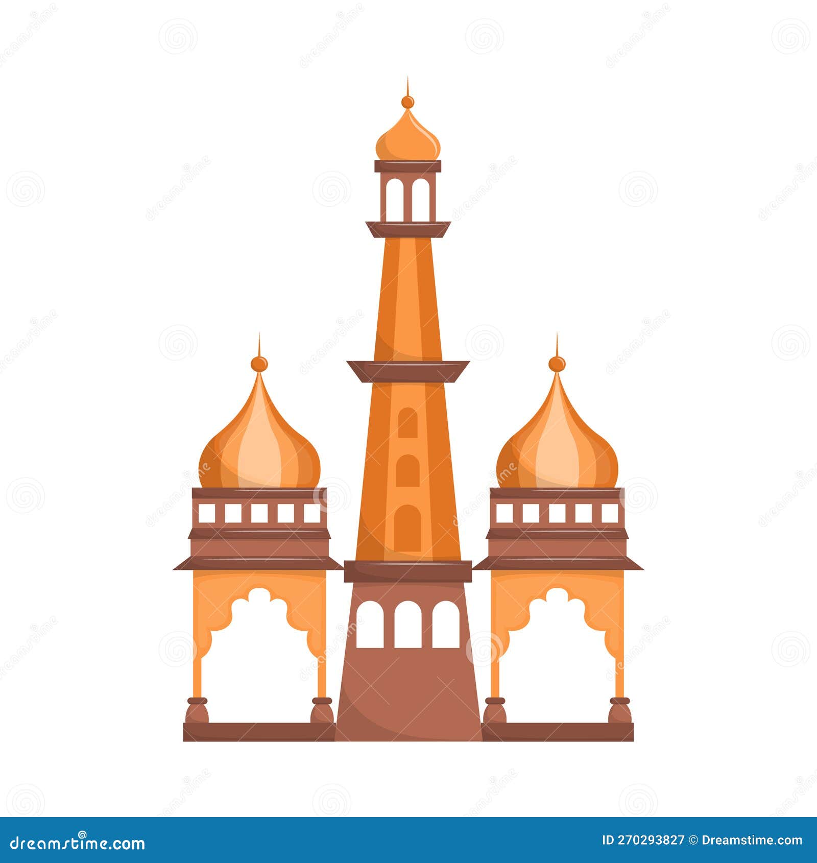 Islamic Mosque, Middle Eastern Architecture. Stock Vector ...