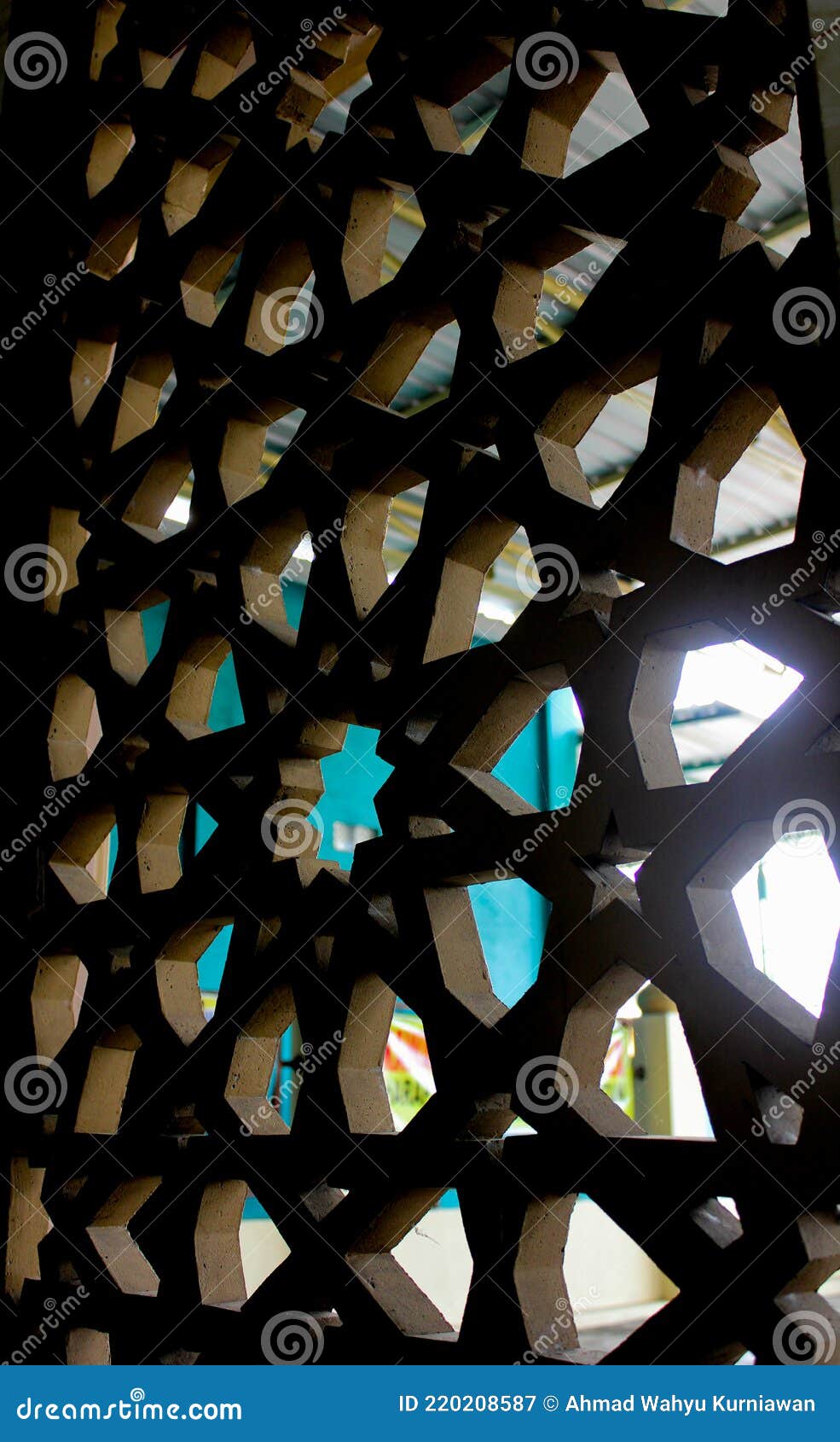 Islamic mosque window stock image. Image of brick, interior - 220208587