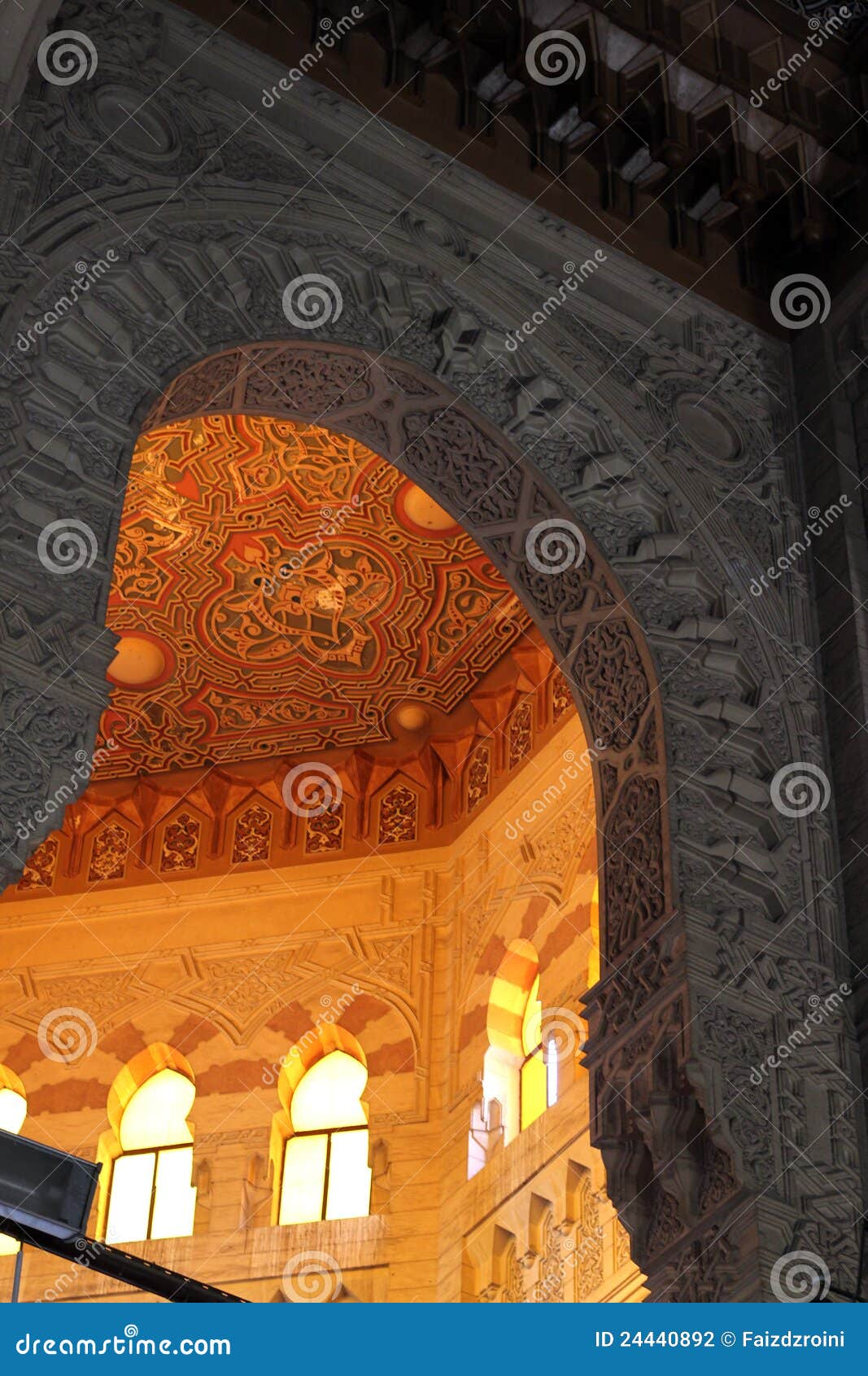 Islamic Ornament Al Mursy Mosque Stock Photo - Image of allah, arabian ...
