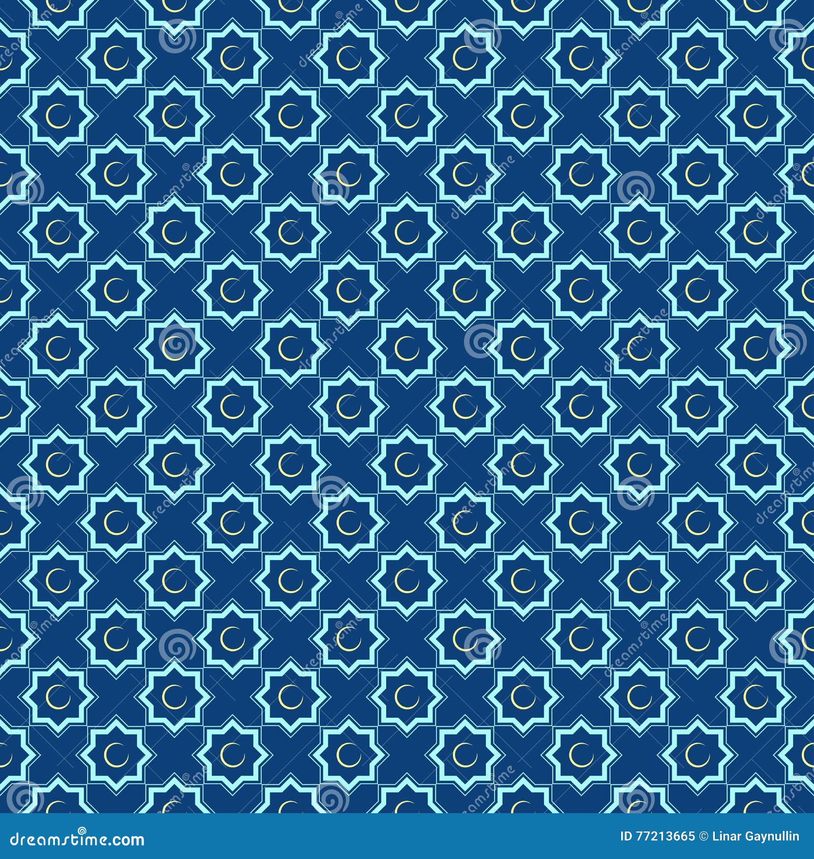 Islamic Ornament. Background with Seamless Pattern. Vector Illustration ...