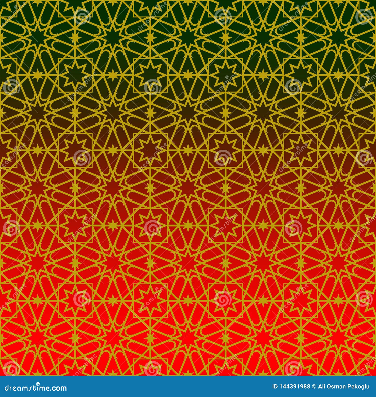 Islamic Ornament Pattern and Motif Stock Illustration - Illustration of ...