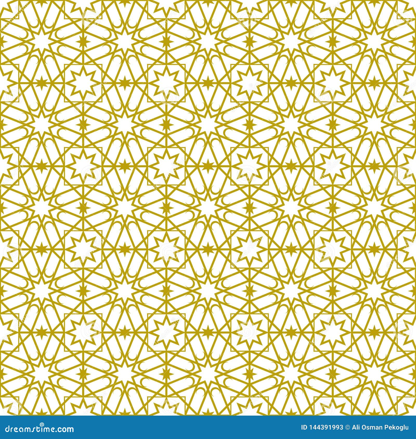 Islamic Ornament Pattern and Motif Stock Illustration - Illustration of ...