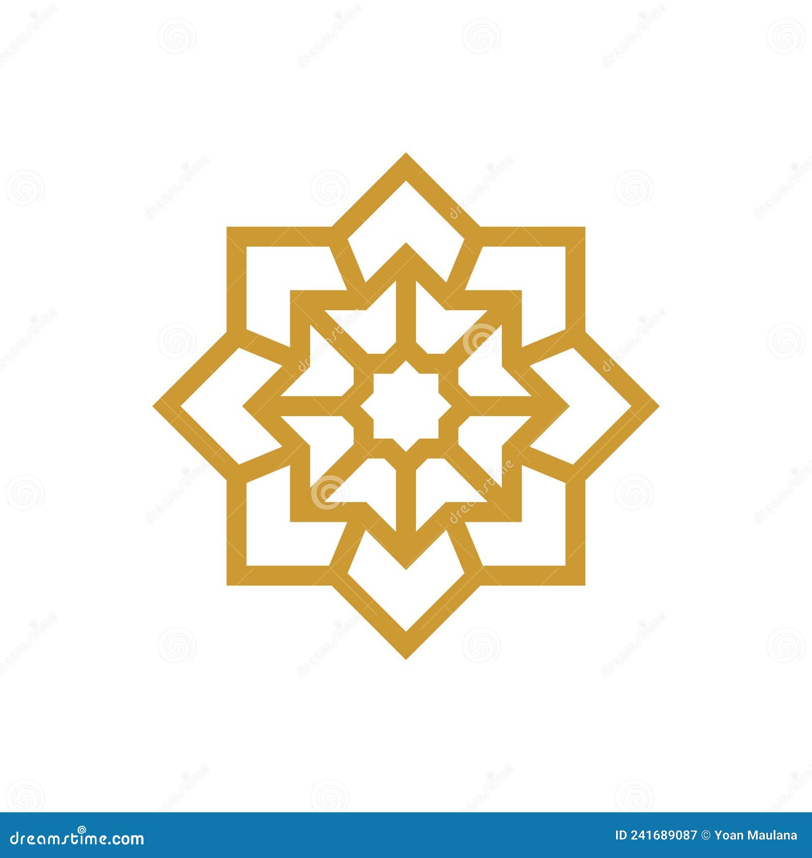 Islamic Ornament - Vector Flat Design Illustration Stock Vector ...