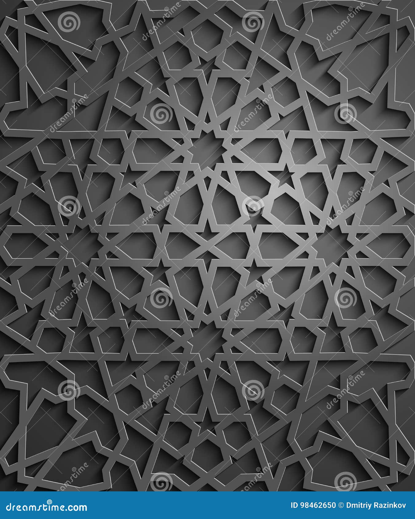 Islamic Ornament Vector , Persian Motiff . 3d Ramadan Islamic Round ...