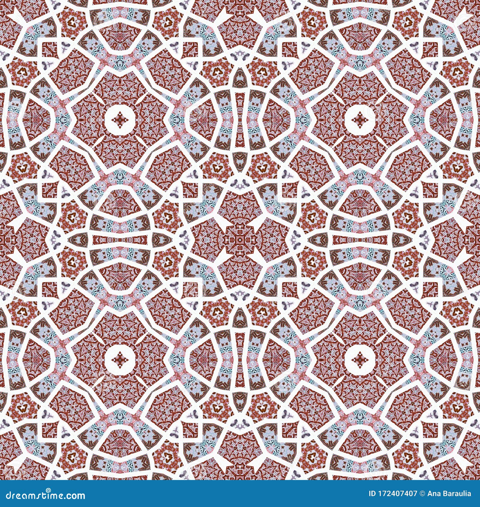 Islamic Ornamented Digitally Generated Seamless Ceramic Tiles Patterns ...