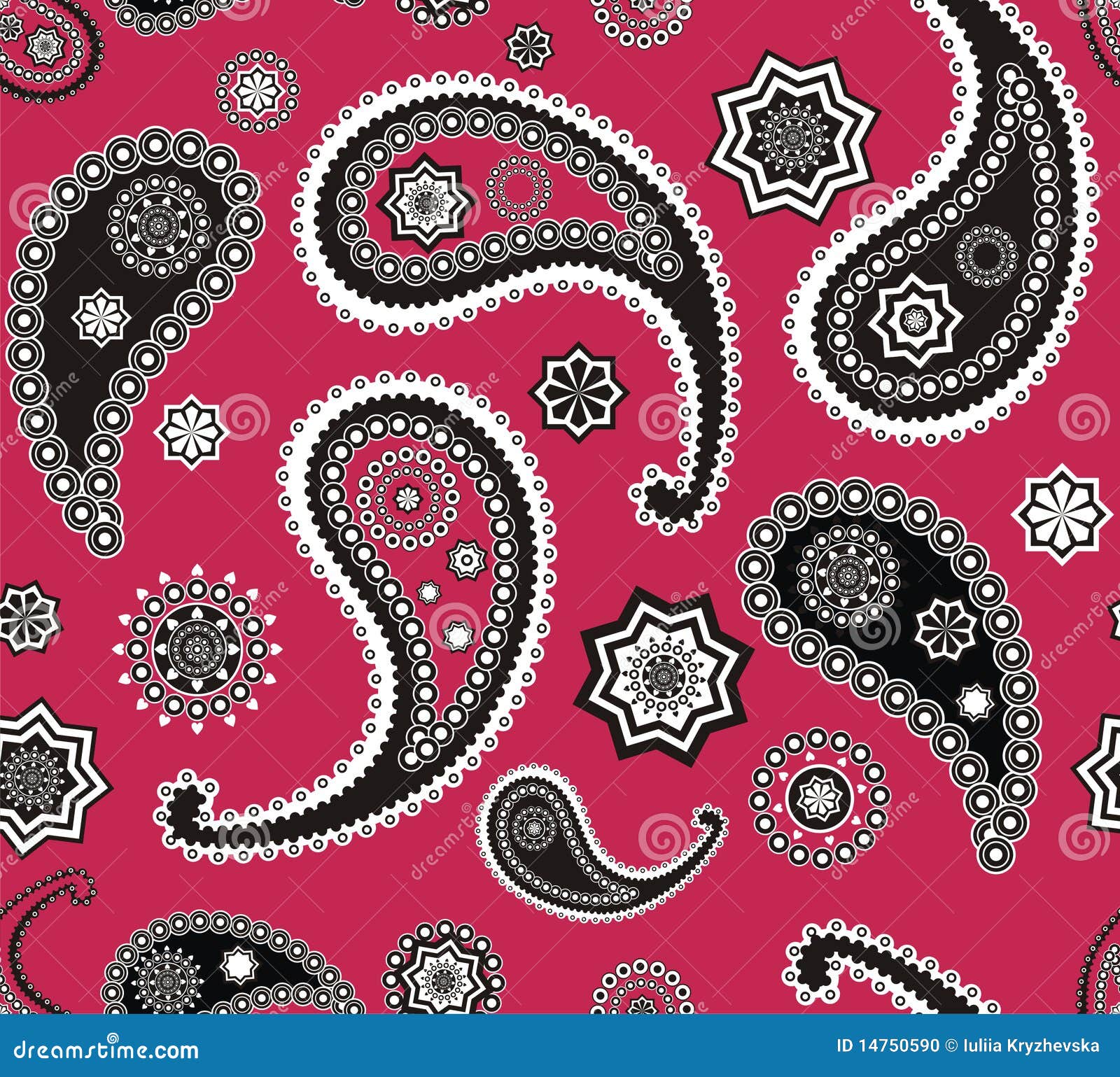 Islamic Paisley Red Vector Pattern Texture Stock Vector - Illustration ...
