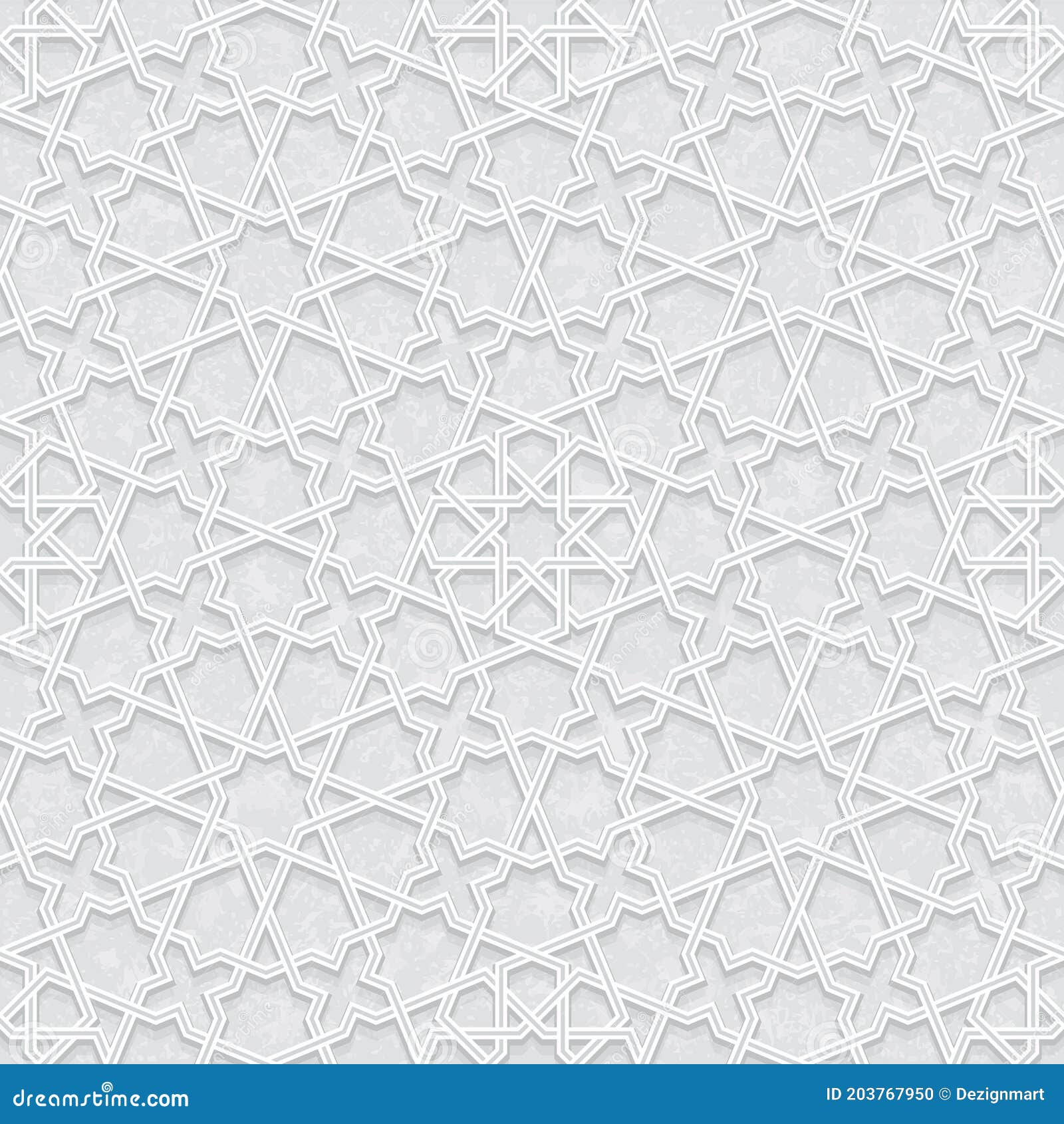 Seamless Geometric Pattern with Light Grey Background, Vector ...