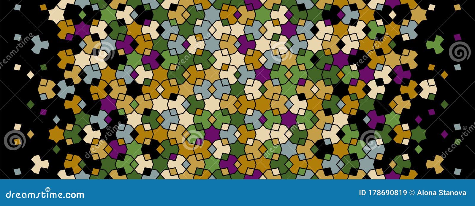 Islamic Pattern, Arabesque Vector Flowers Border. Geometric Texture ...