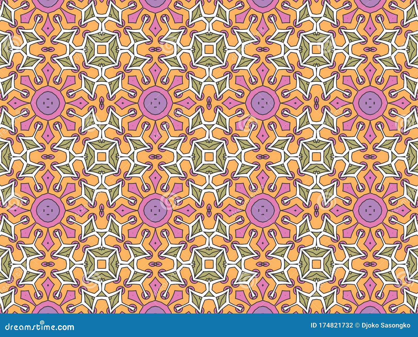 Islamic pattern stock photo. Image of kareem, mosaic - 174821732