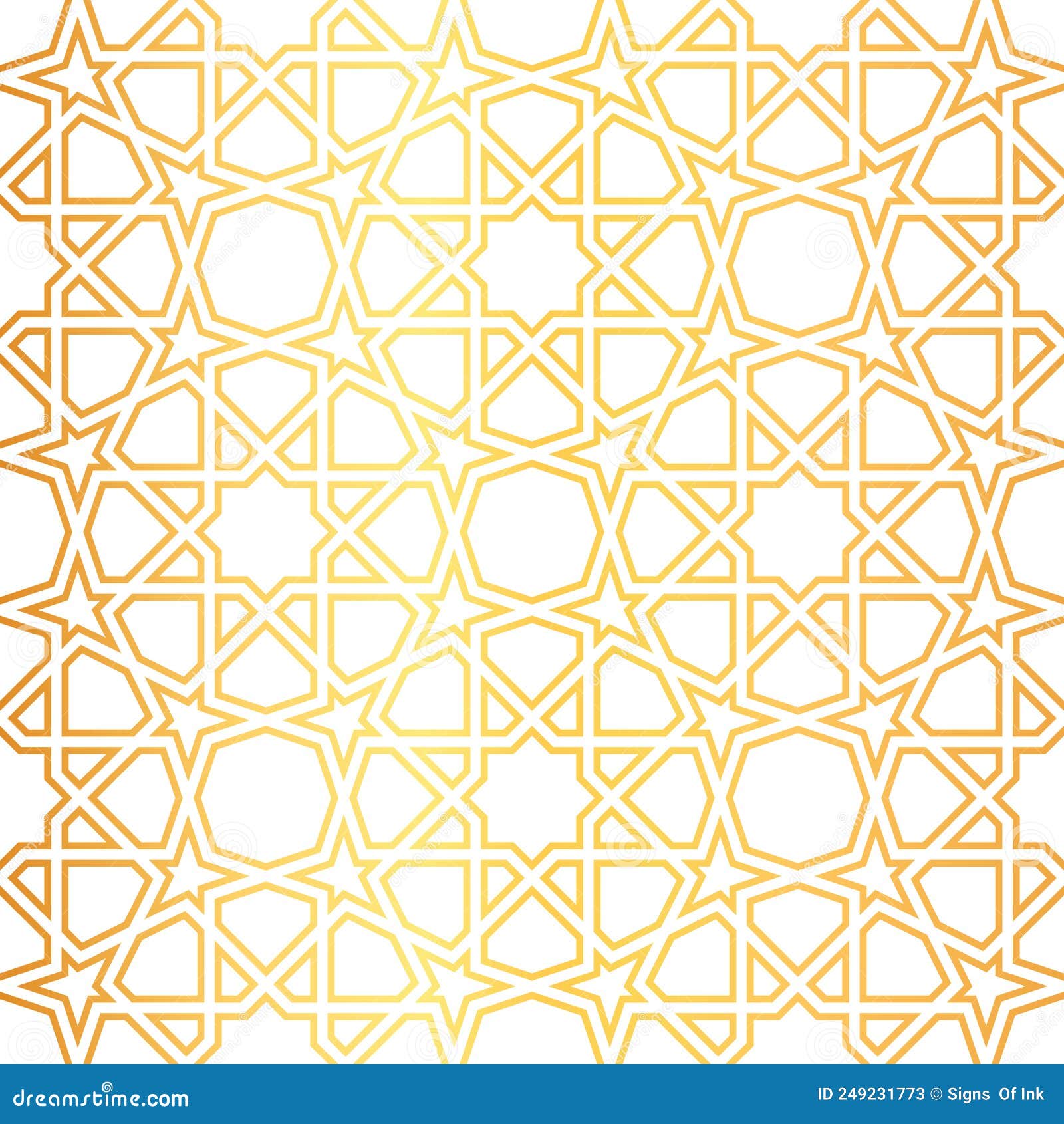 Islamic Pattern of Geometric Seamless Lines Stock Vector - Illustration ...