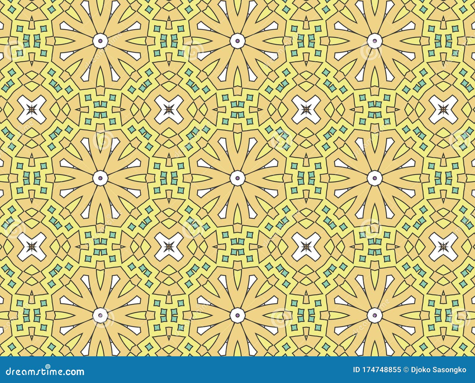 Islamic pattern stock image. Image of mosaic, fabric - 174748855