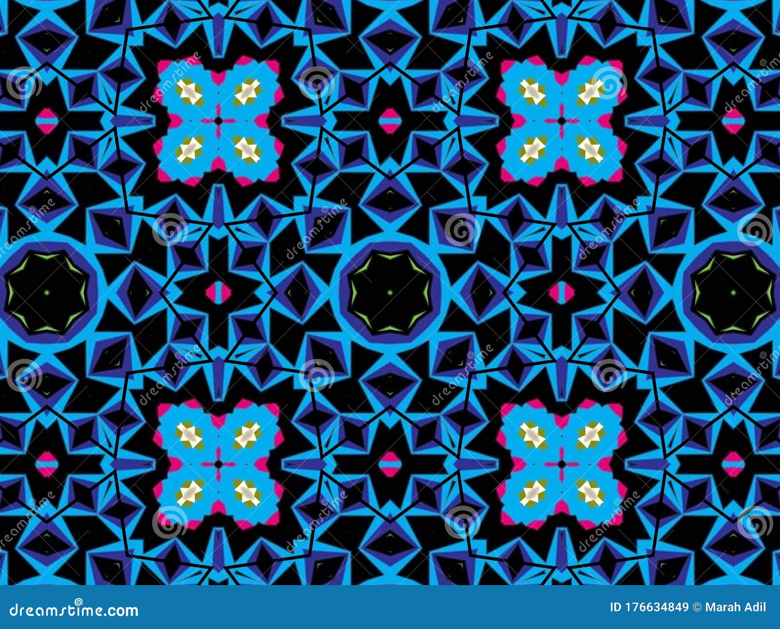 Islamic Pattern stock illustration. Illustration of decotextile - 176634849
