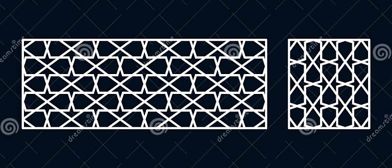 Islamic Pattern for Laser Cutting Stock Vector - Illustration of ...