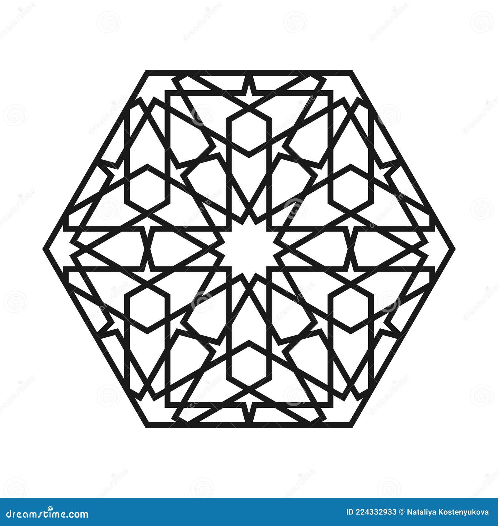 Islamic Pattern for Laser Cutting Stock Vector - Illustration of ...