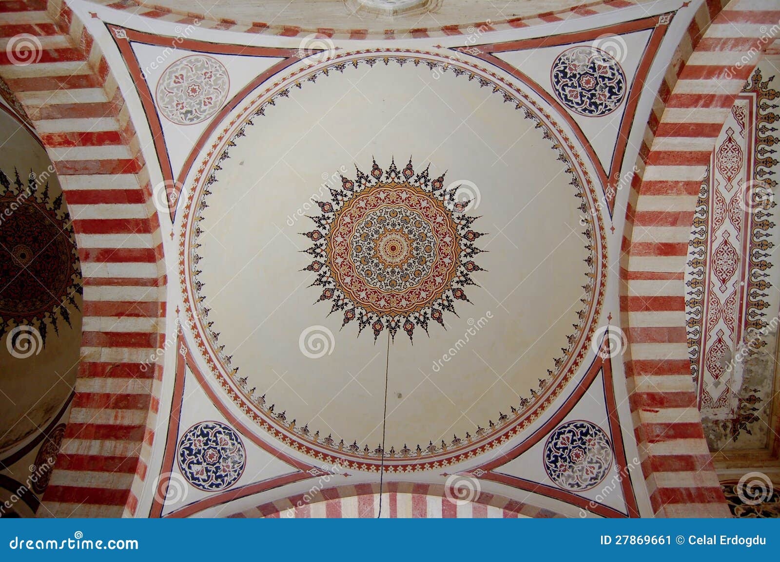 Islamic pattern in mosque stock image. Image of edirne - 27869661