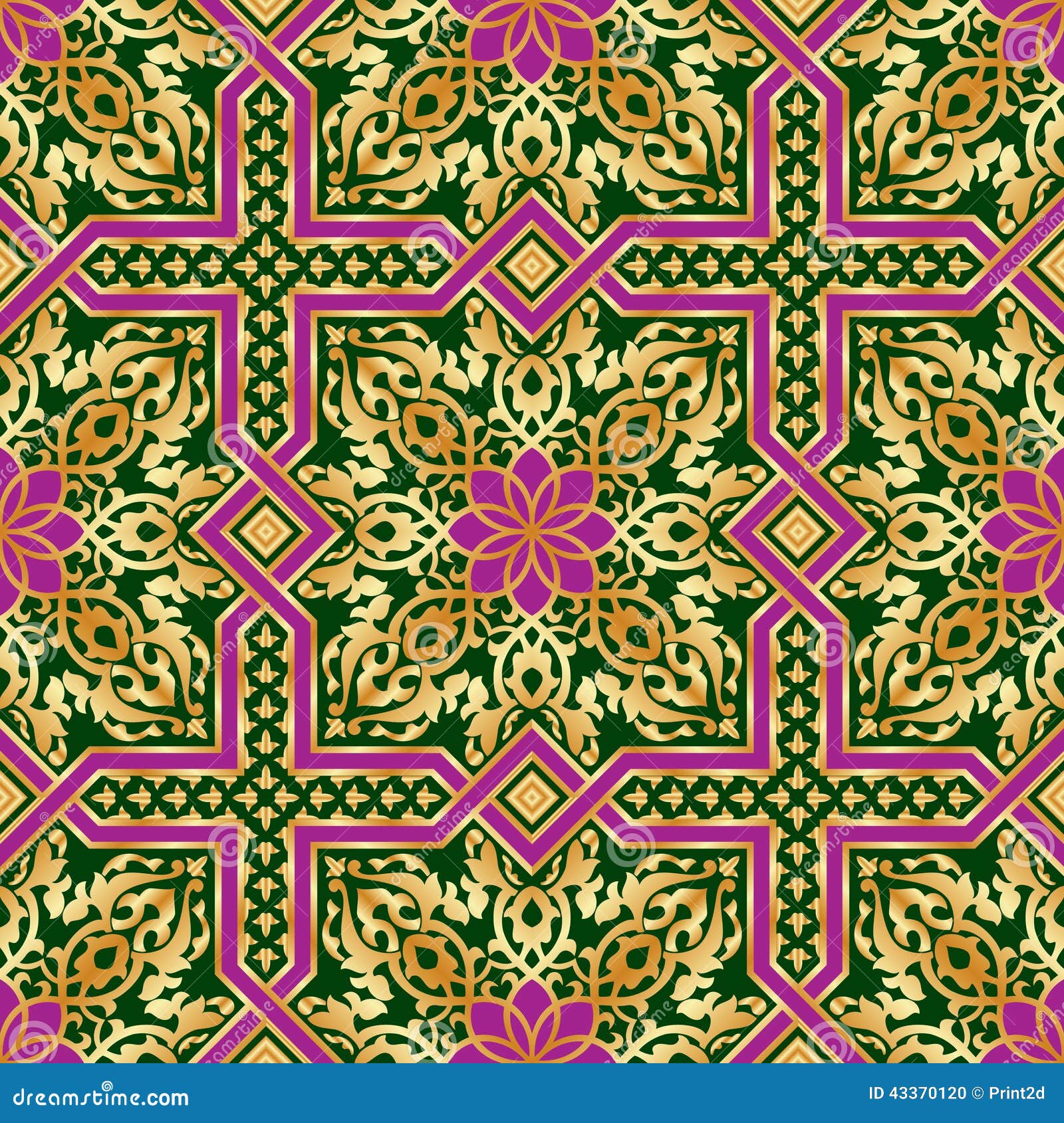 Islamic pattern seamless stock vector. Illustration of muslim - 43370120