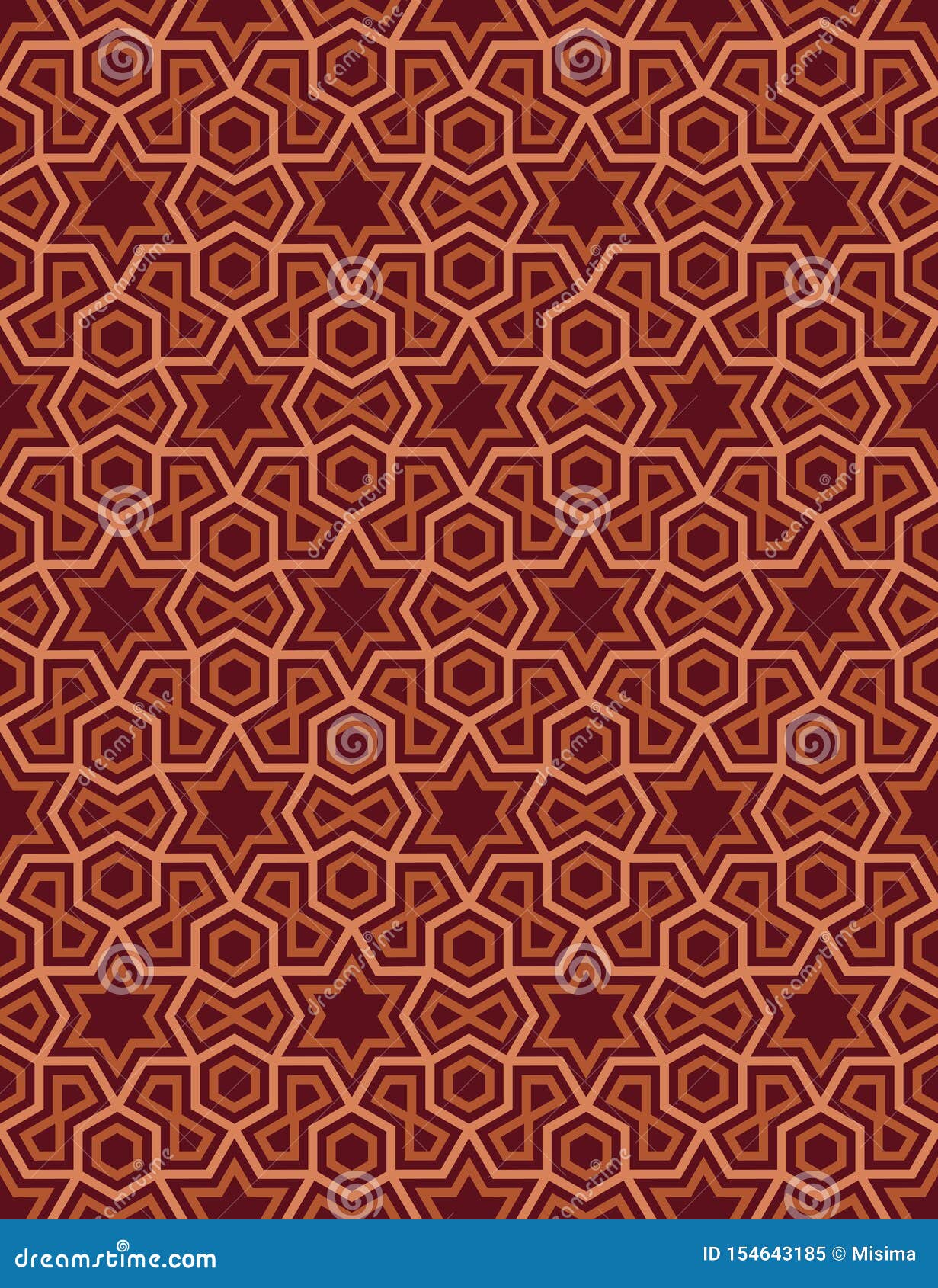 Ethnic Line Islamic Pattern Stock Vector - Illustration of decor ...