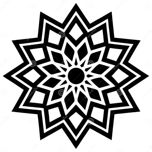 Islamic Pattern silhouette stock illustration. Illustration of ...