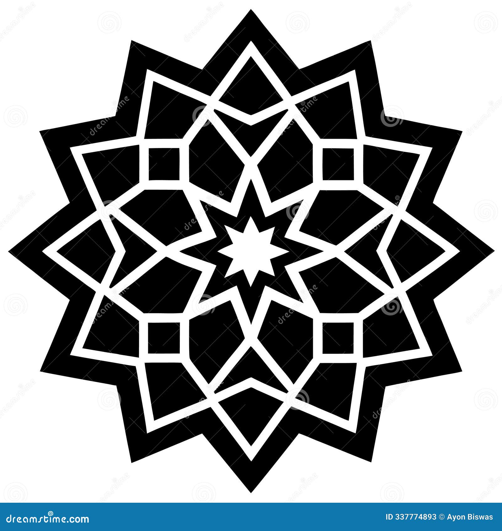 Islamic Pattern silhouette stock illustration. Illustration of pattern ...