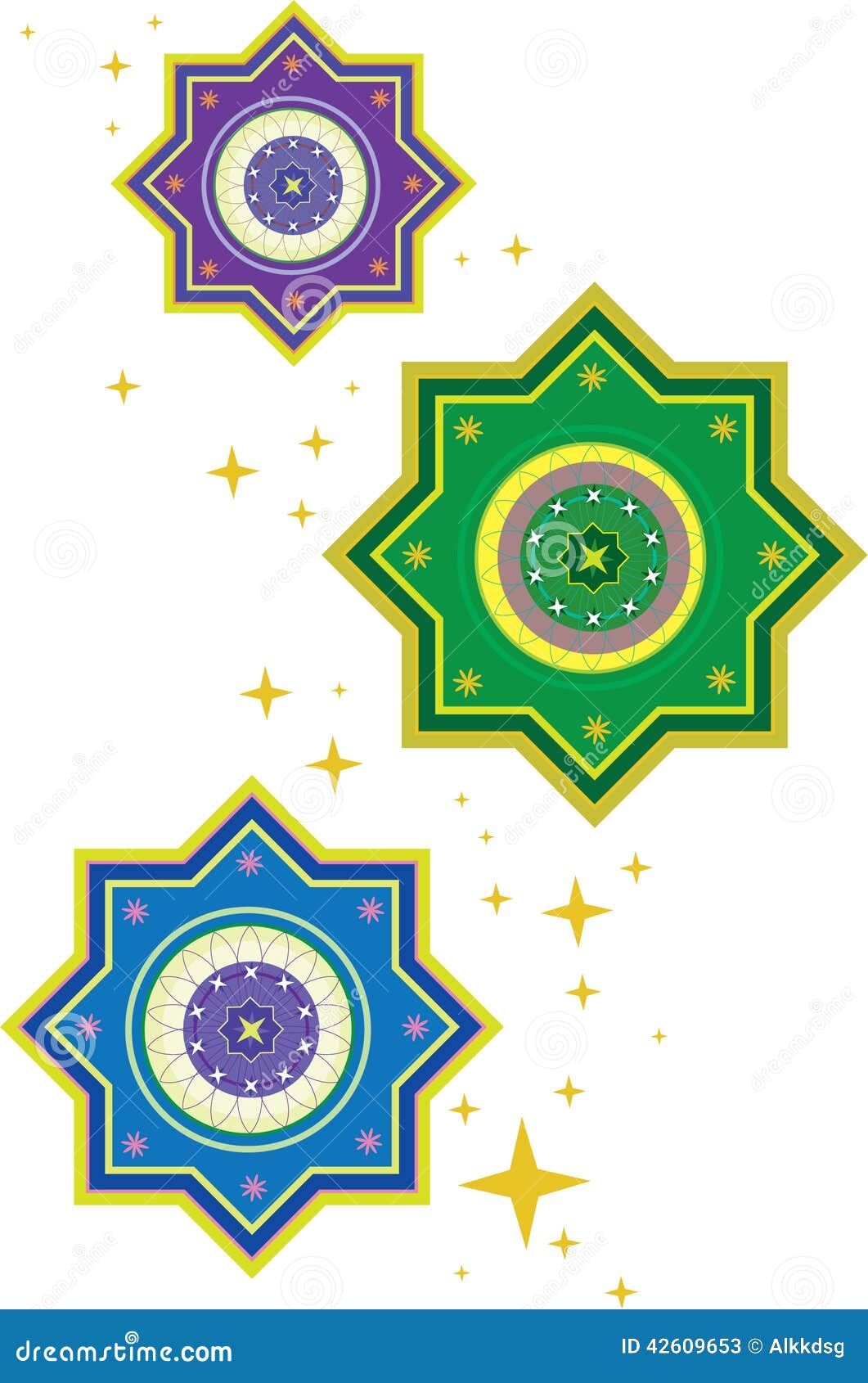 Islamic pattern stock vector. Illustration of line, arabic - 42609653