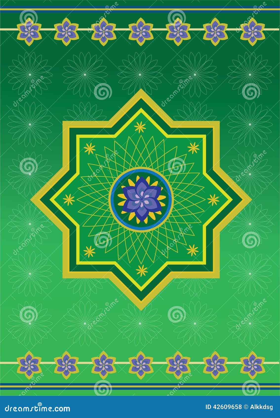 Islamic pattern stock vector. Illustration of classic - 42609658