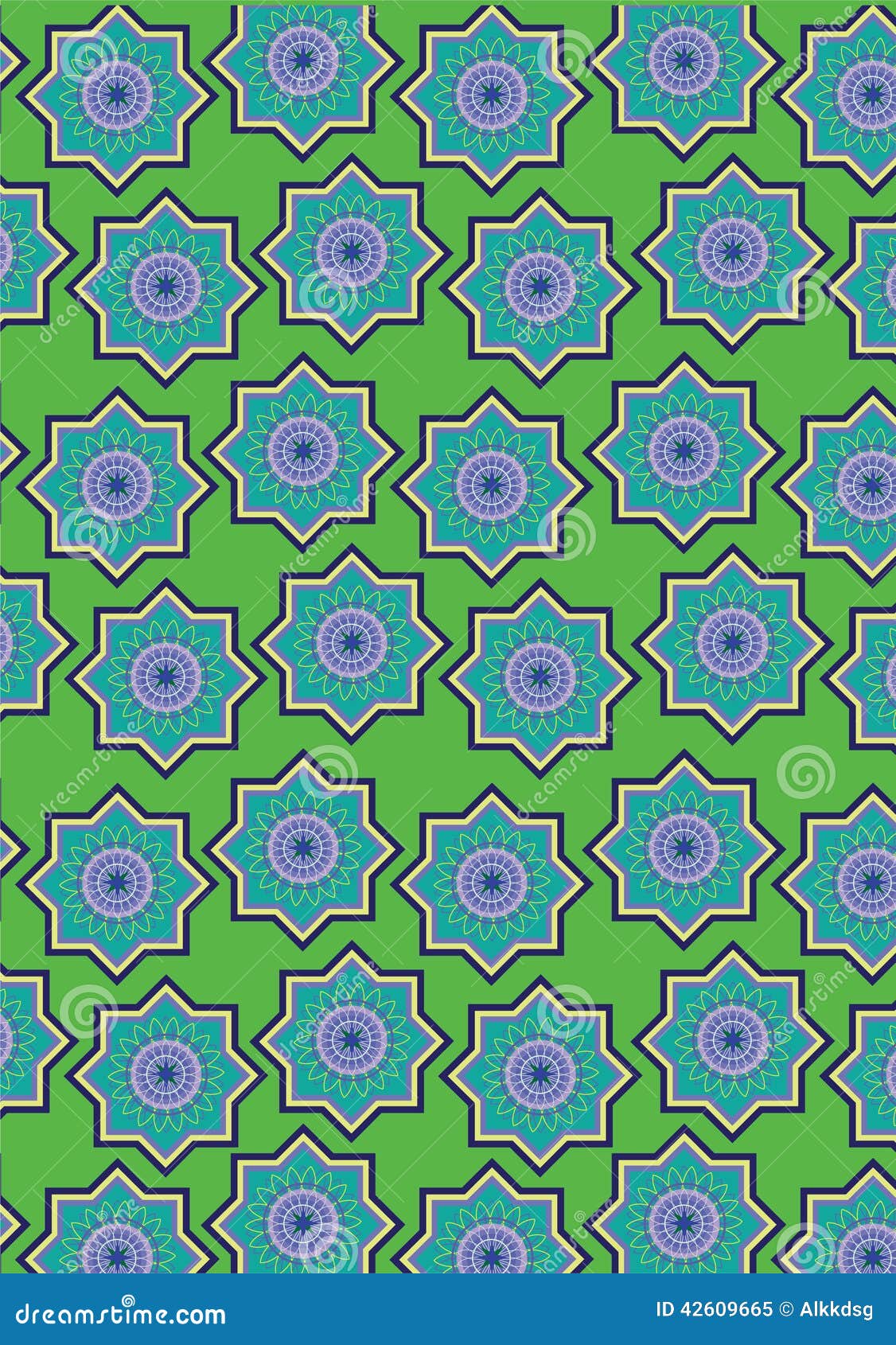 Islamic pattern stock vector. Illustration of pattern - 42609665