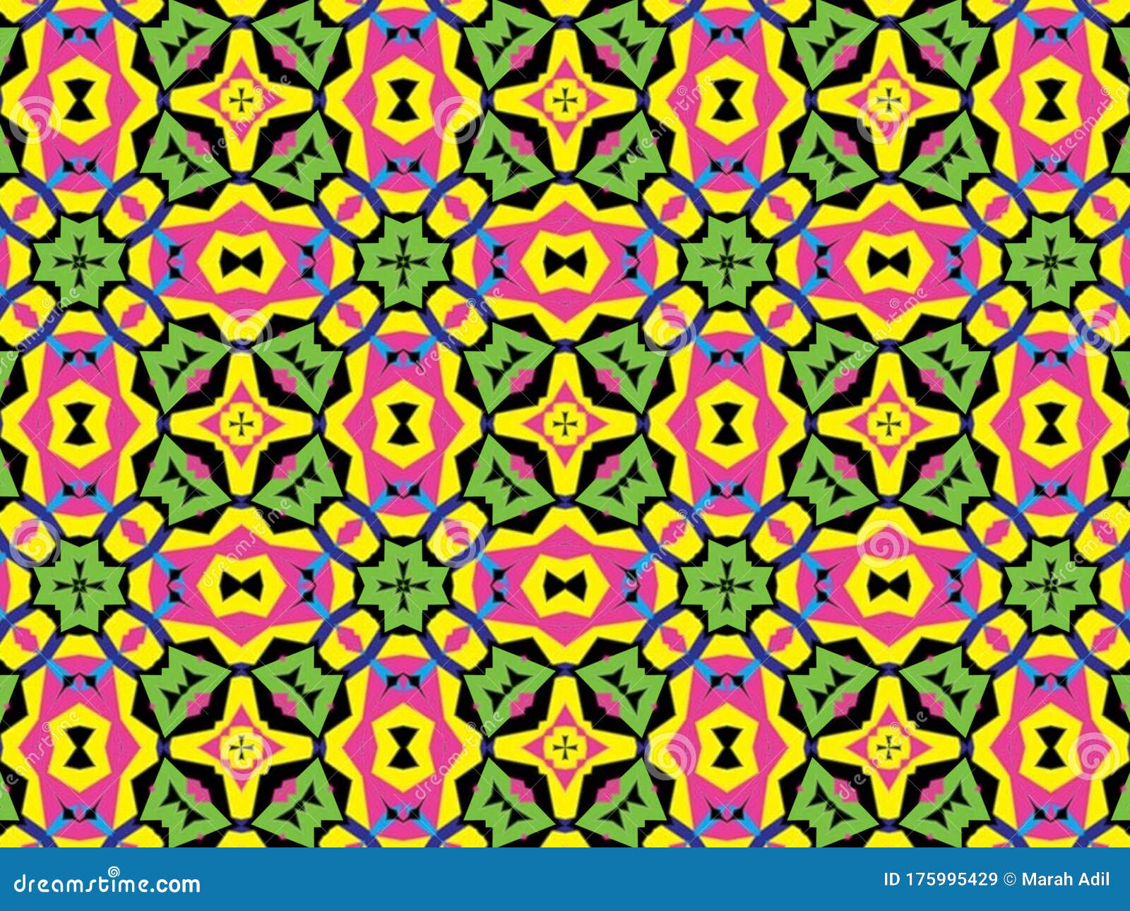 Islamic Pattern stock illustration. Illustration of colorful - 175995429